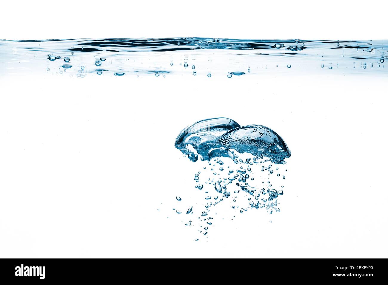 Closeup of oxygen bubbles isolated on white Stock Photo - Alamy