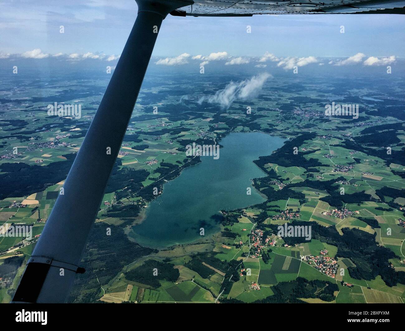 Bavaria natural landscape scenery from above Stock Photo - Alamy