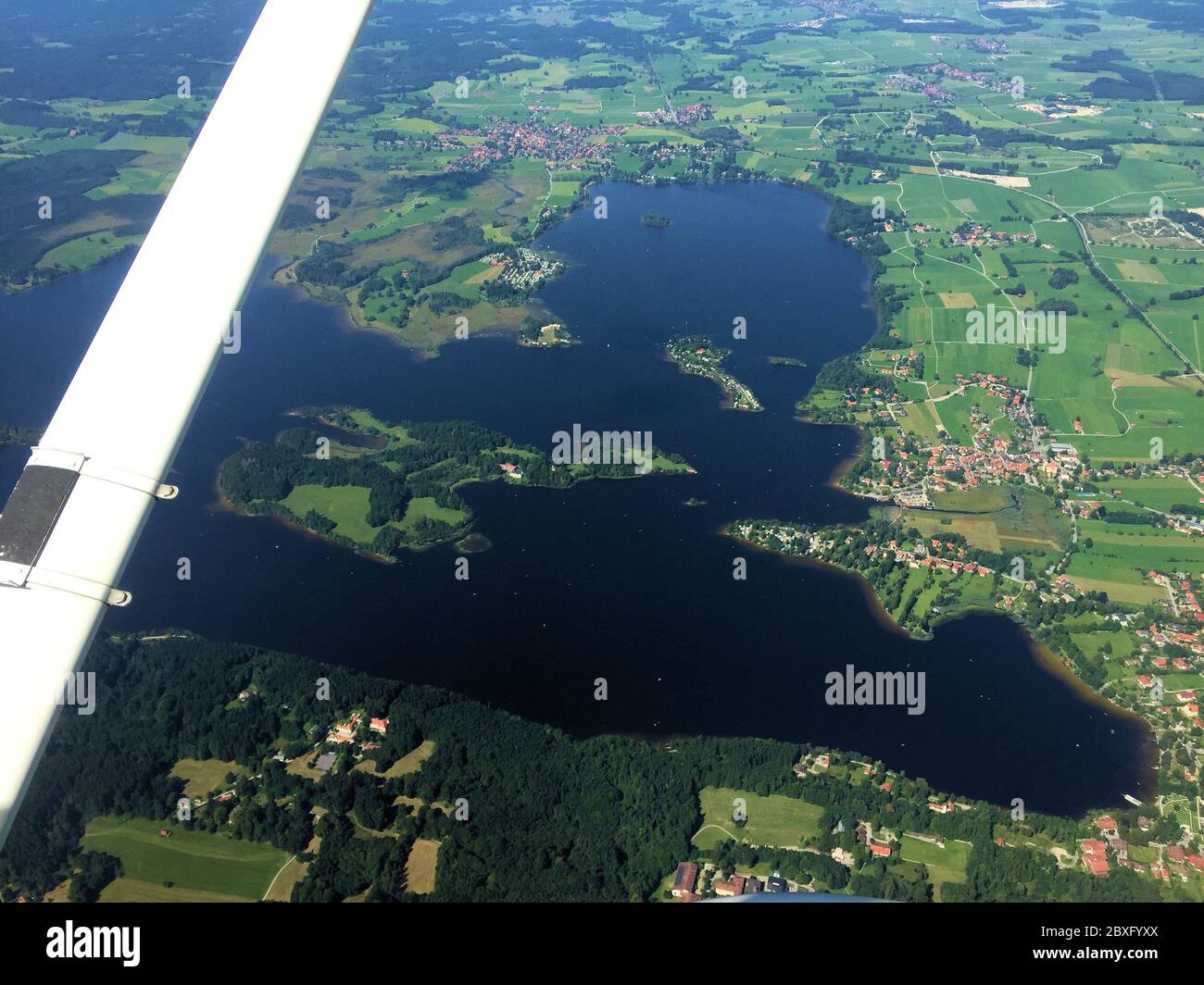 Bavaria natural landscape scenery from above Stock Photo - Alamy