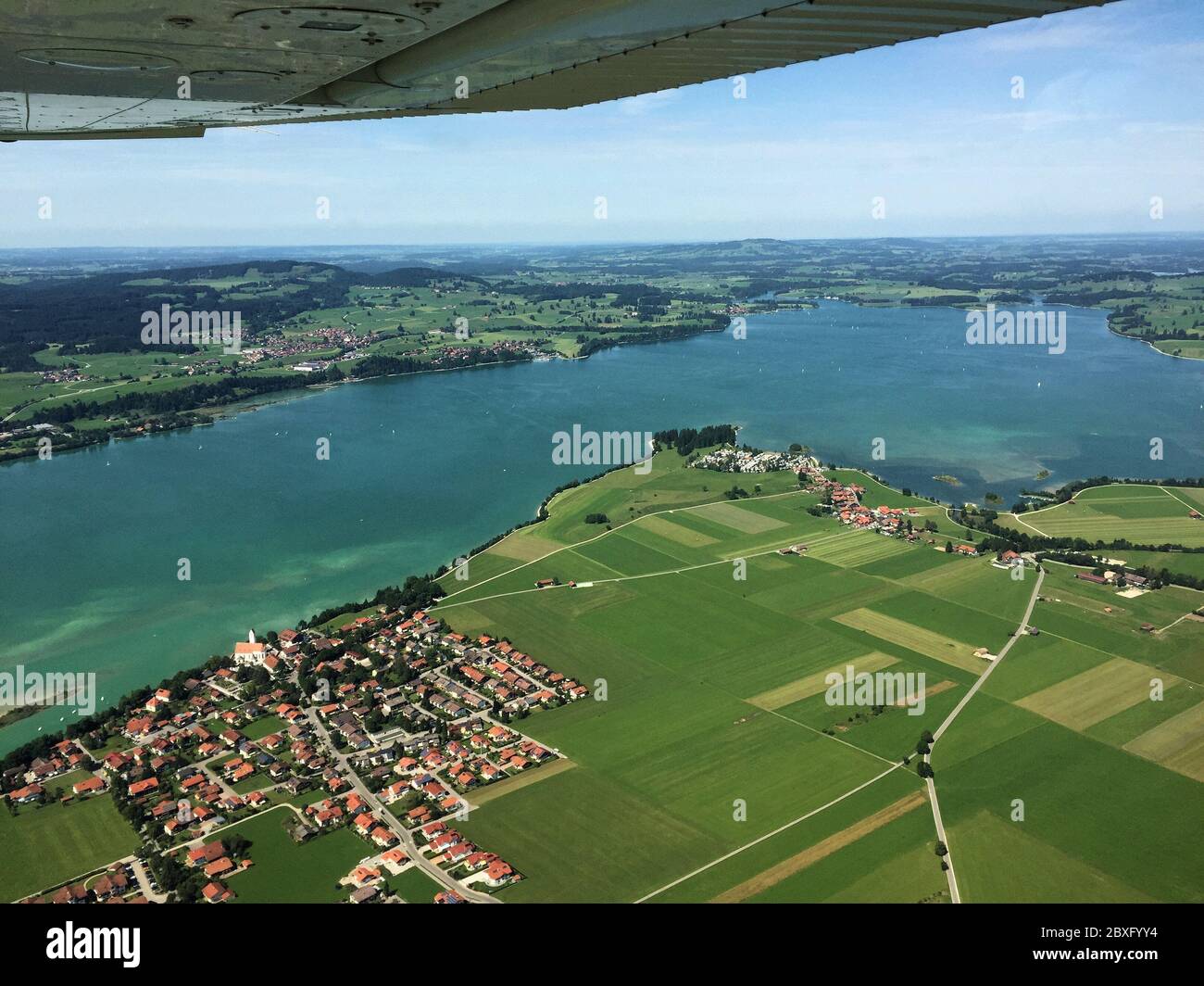 Bavaria natural landscape scenery from above Stock Photo - Alamy