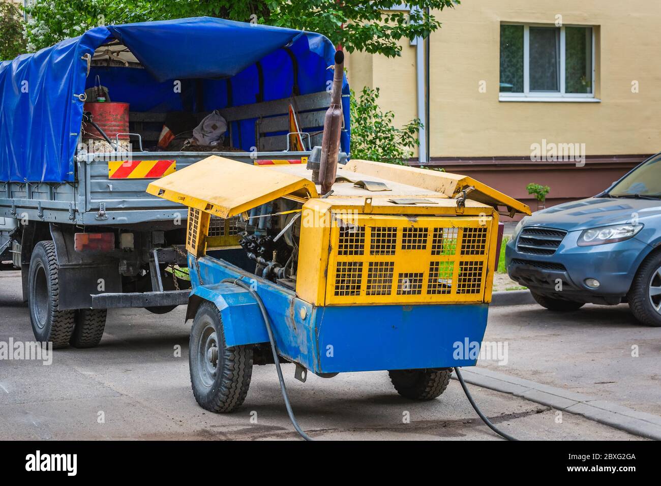 Car with generator. Concept renovation, major repairs of the main ...