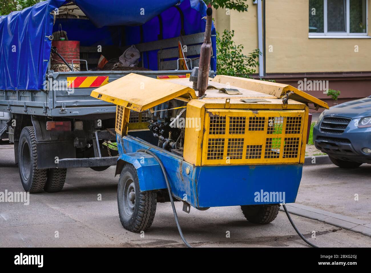 Car with generator. Concept renovation, major repairs of the main ...