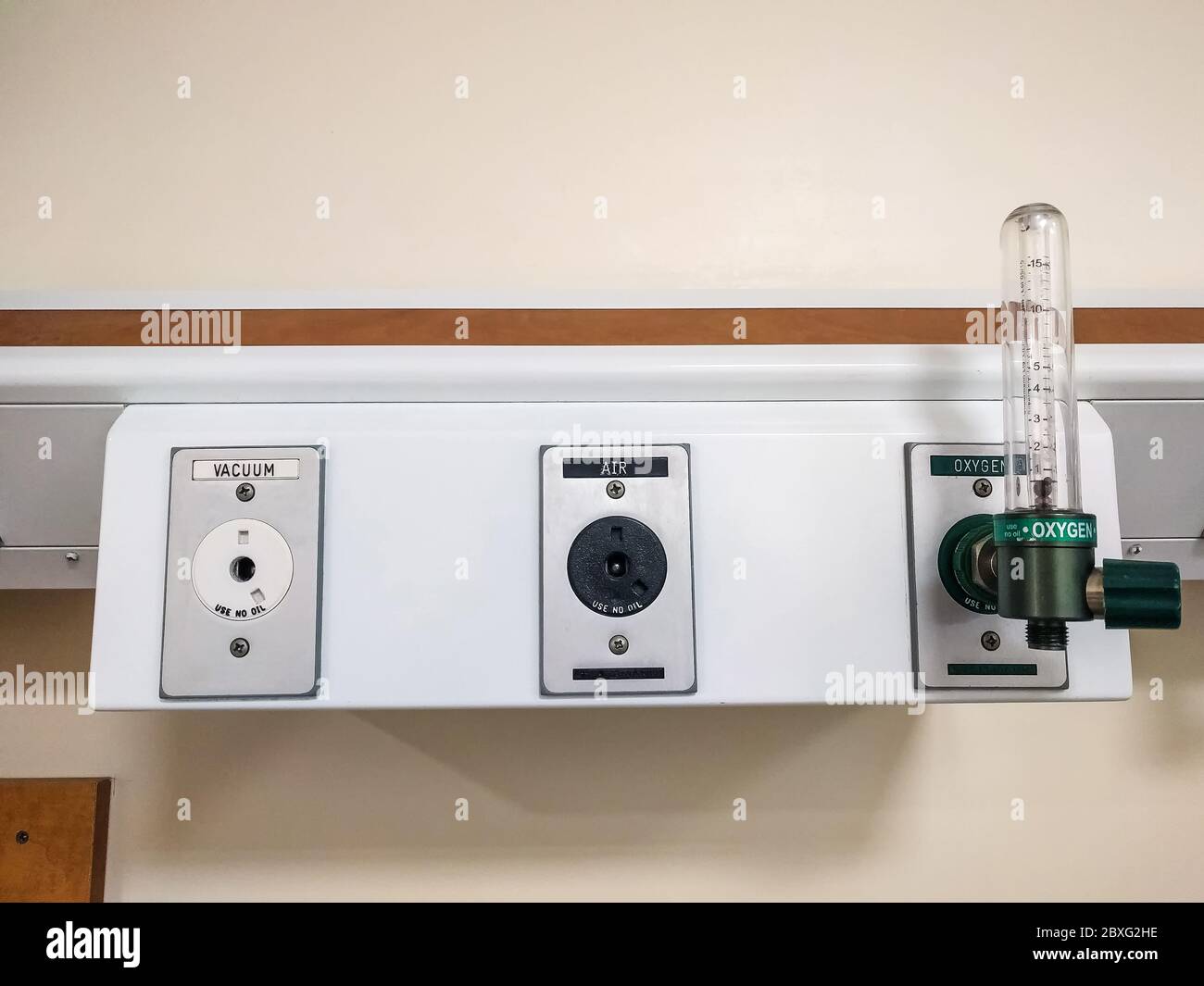 Nurse emergency call button near hospital bed used for coronavirus ...