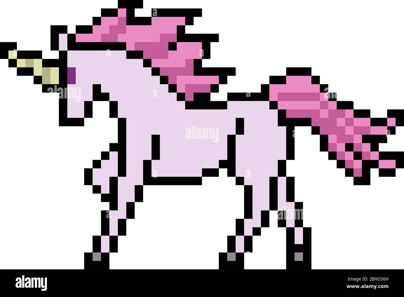 Unicorn pixel Stock Vector Images - Alamy