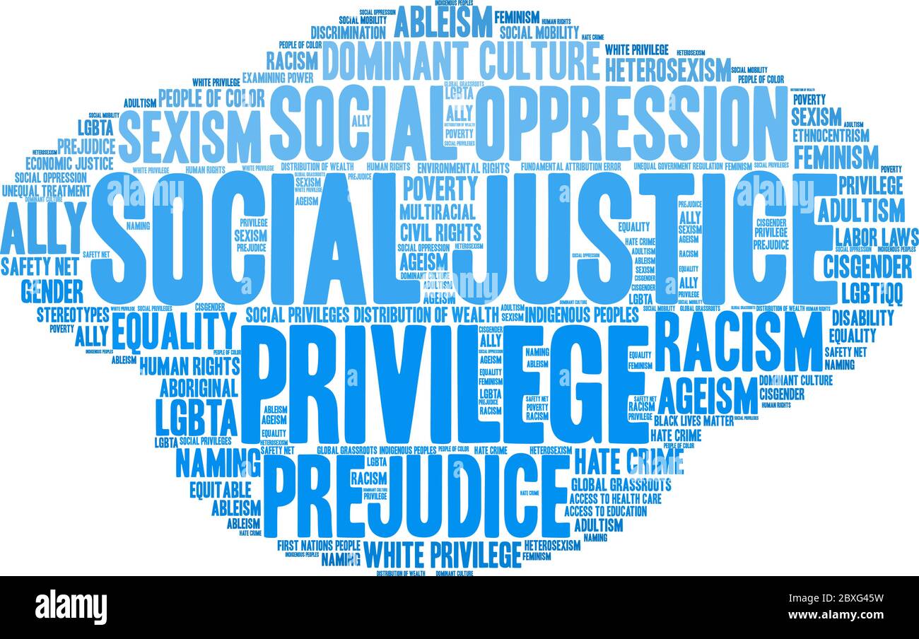 Social Justice word cloud on a white background Stock Vector Image ...