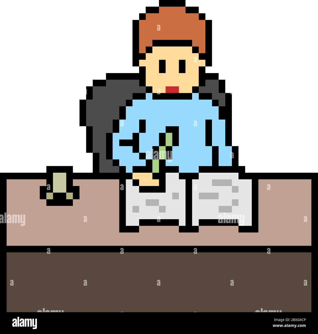 Pixel Art Writing Pixel Illustration High Resolution Stock Photography ...