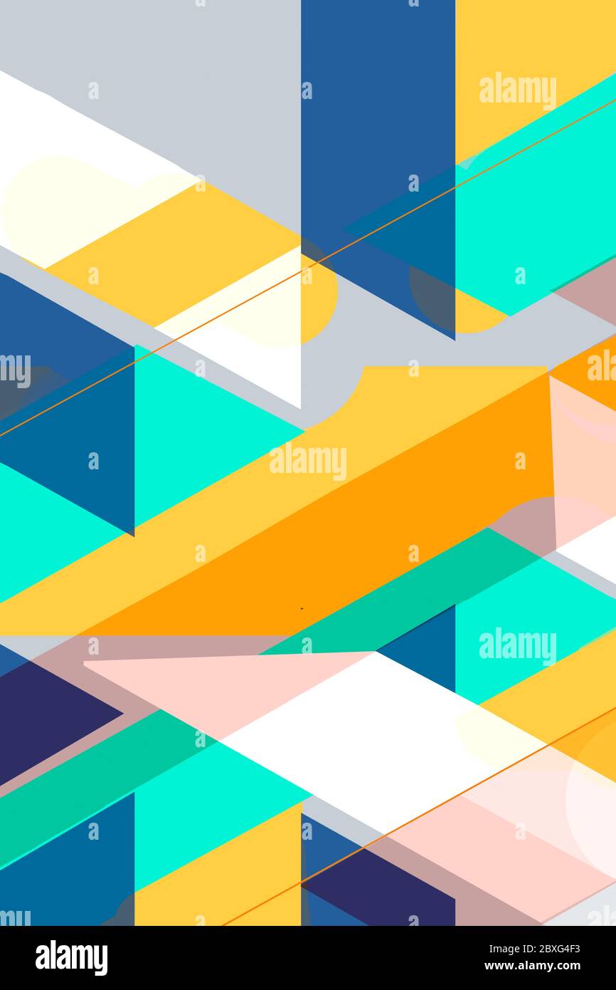 Flat geometric covers design. Colorful modernism. Simple shapes ...