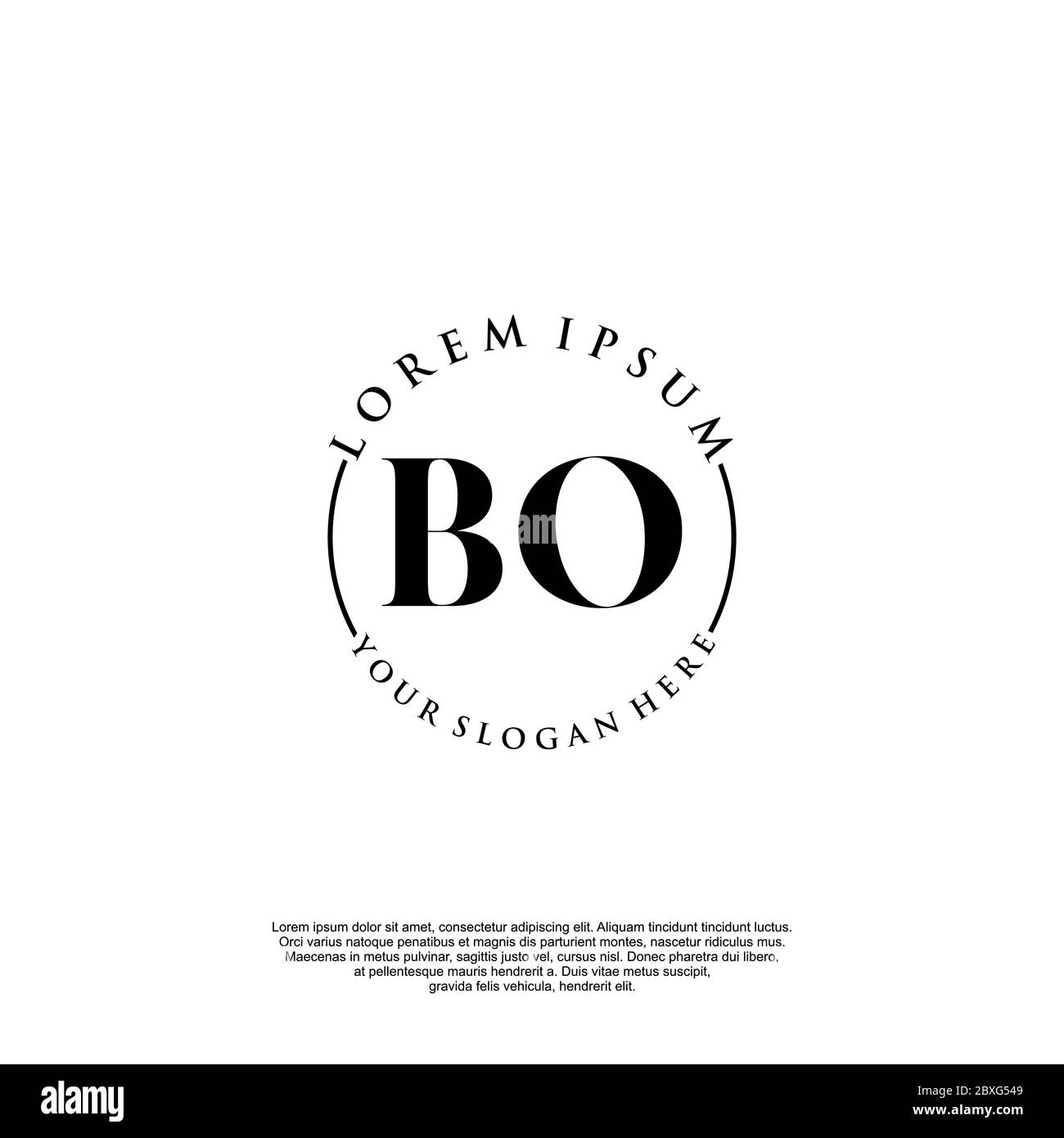 Letter bo vector vectors hi-res stock photography and images - Alamy