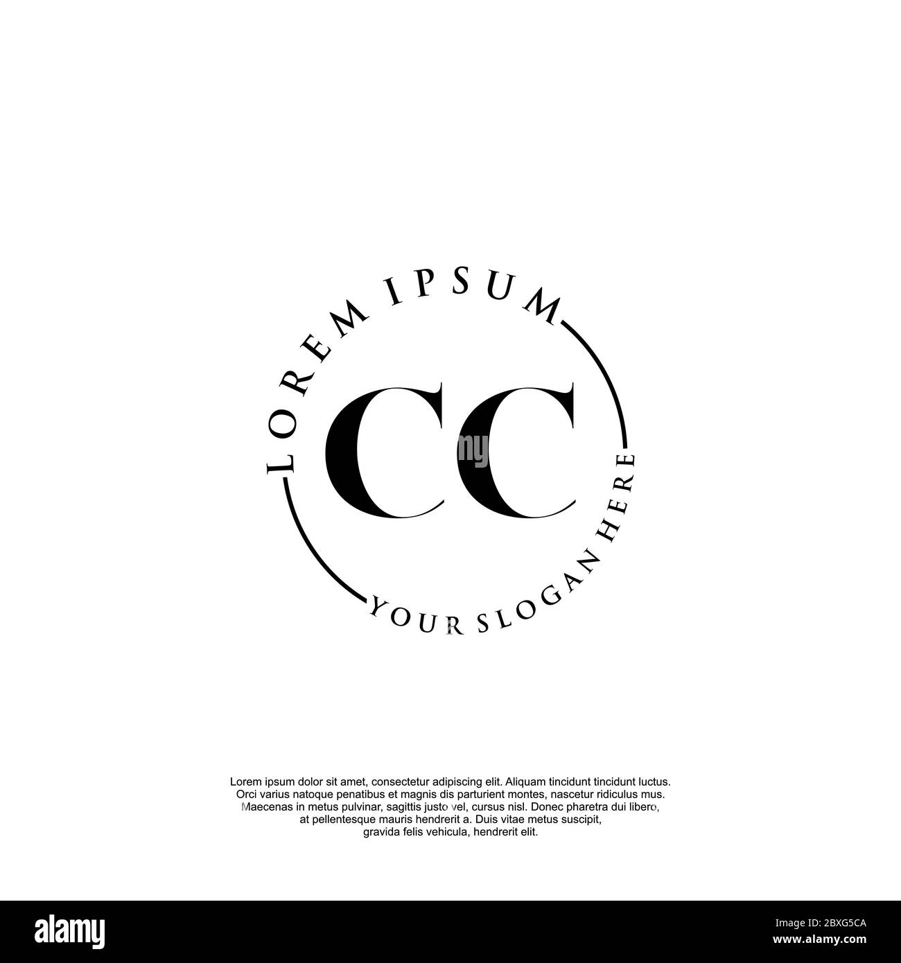 Logo cc vector vectors hi-res stock photography and images - Alamy