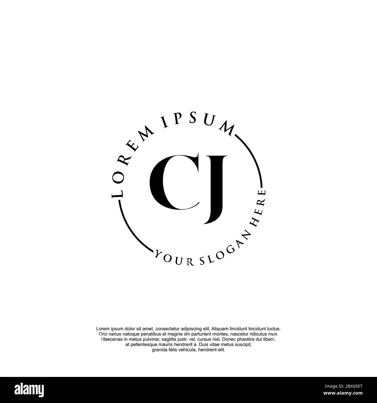 Letter cj logo hi-res stock photography and images - Alamy