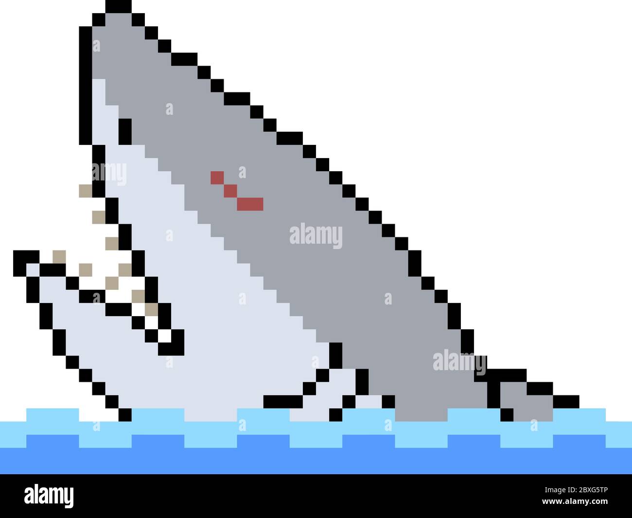 Shark pixel Stock Vector Images - Alamy