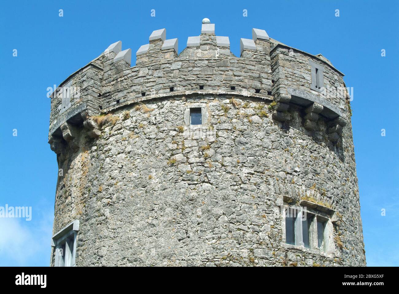 round tower, Newtown Castle, Ireland, Éire, Irland, Írország, Europe ...