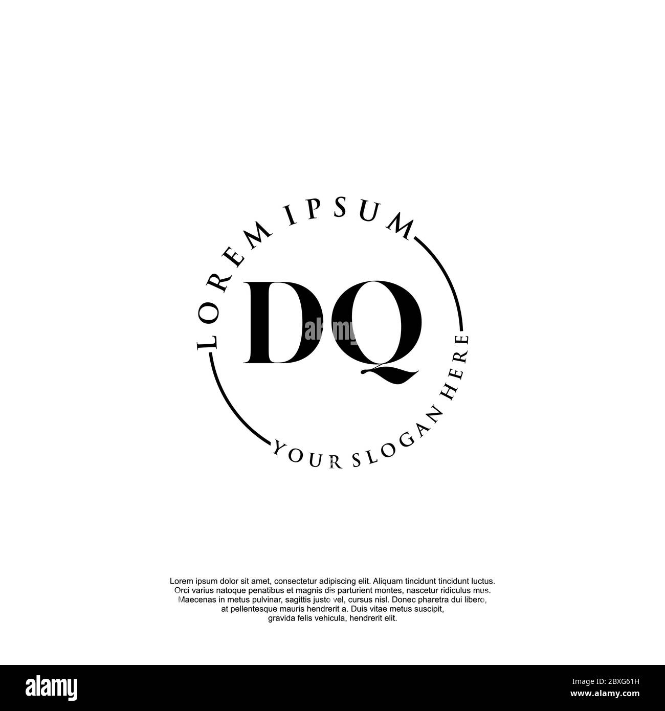 Dq initials logo Stock Vector Images - Alamy