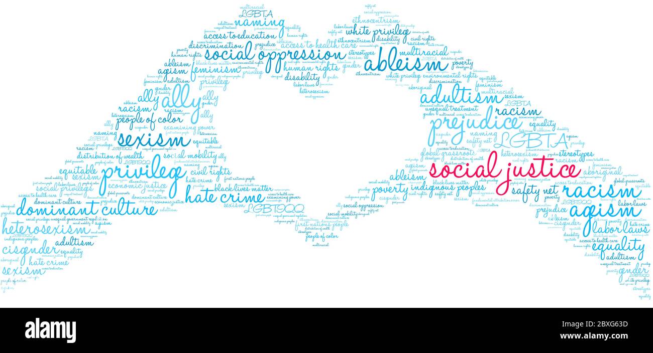 Social Justice word cloud on a white background Stock Vector Image ...