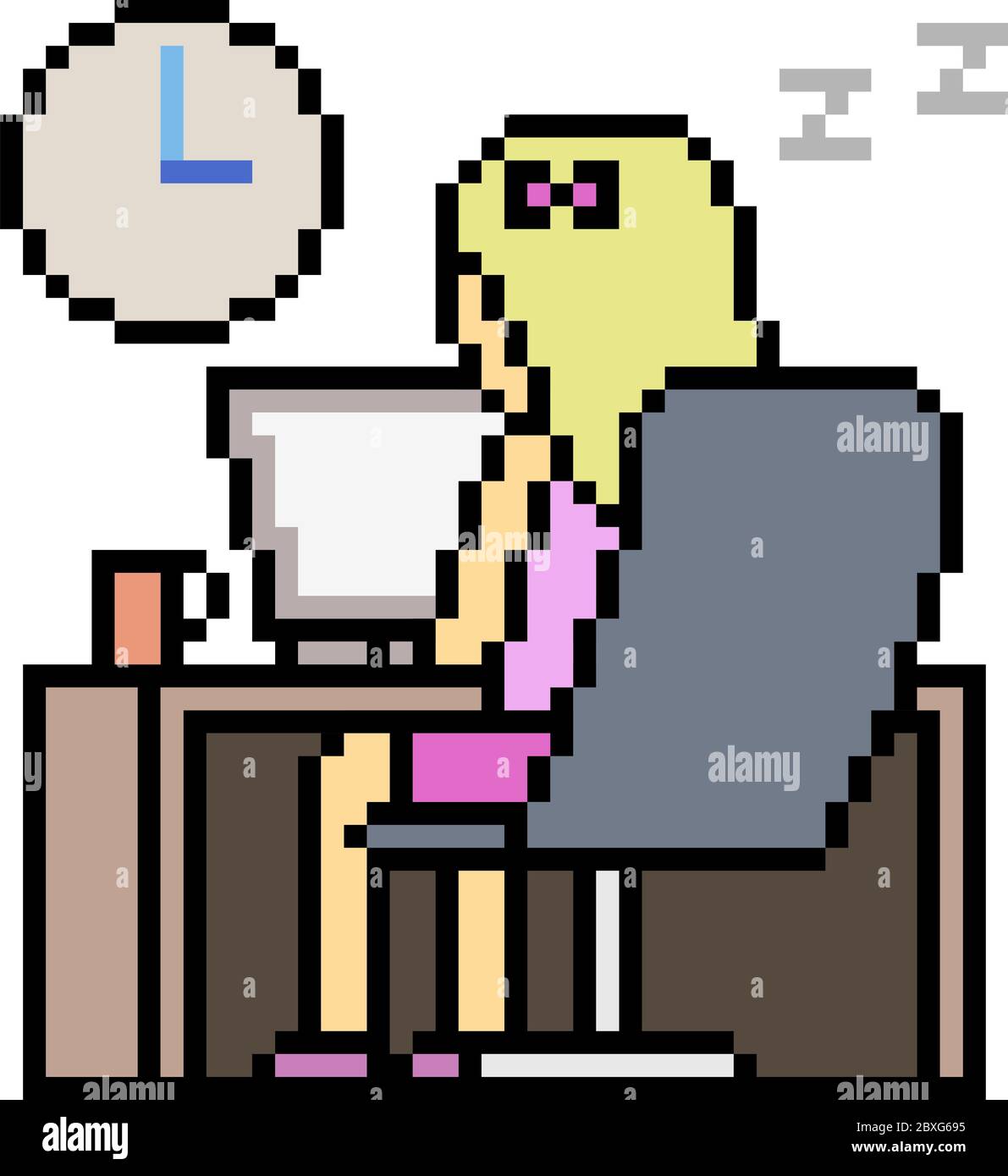 Time work Stock Vector Images - Alamy