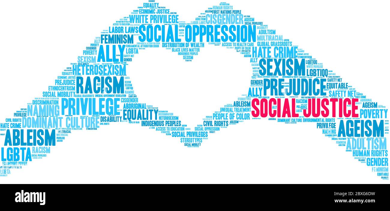 Social Justice word cloud on a white background Stock Vector Image ...