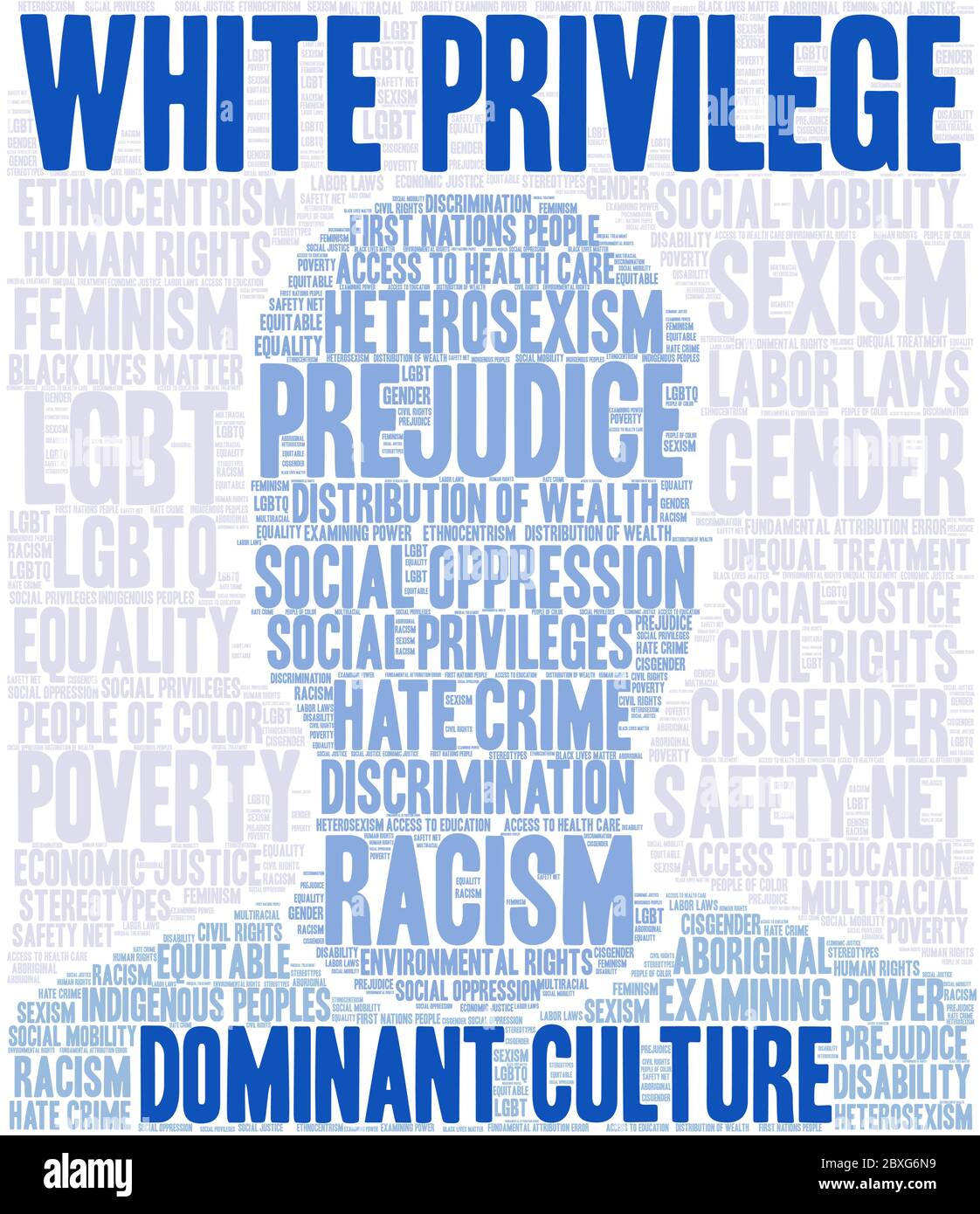 White Privilege word cloud on a white background Stock Vector Image ...