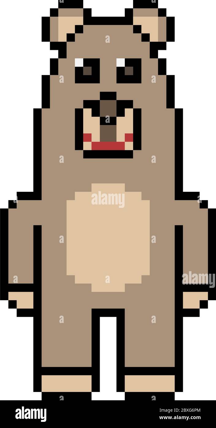 Bear pixel art hi-res stock photography and images - Alamy
