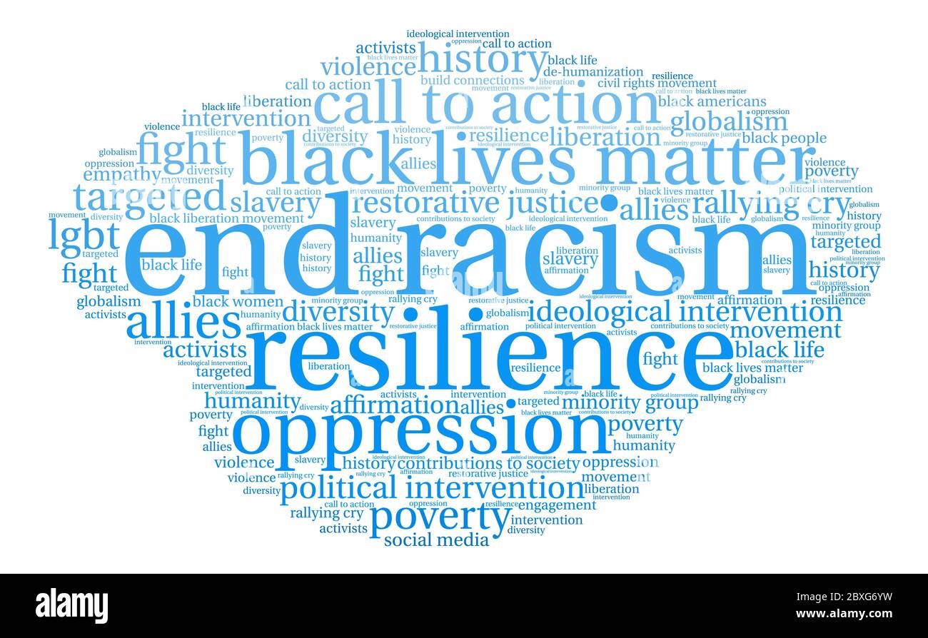 End Racism word cloud on a white background Stock Vector Image & Art ...