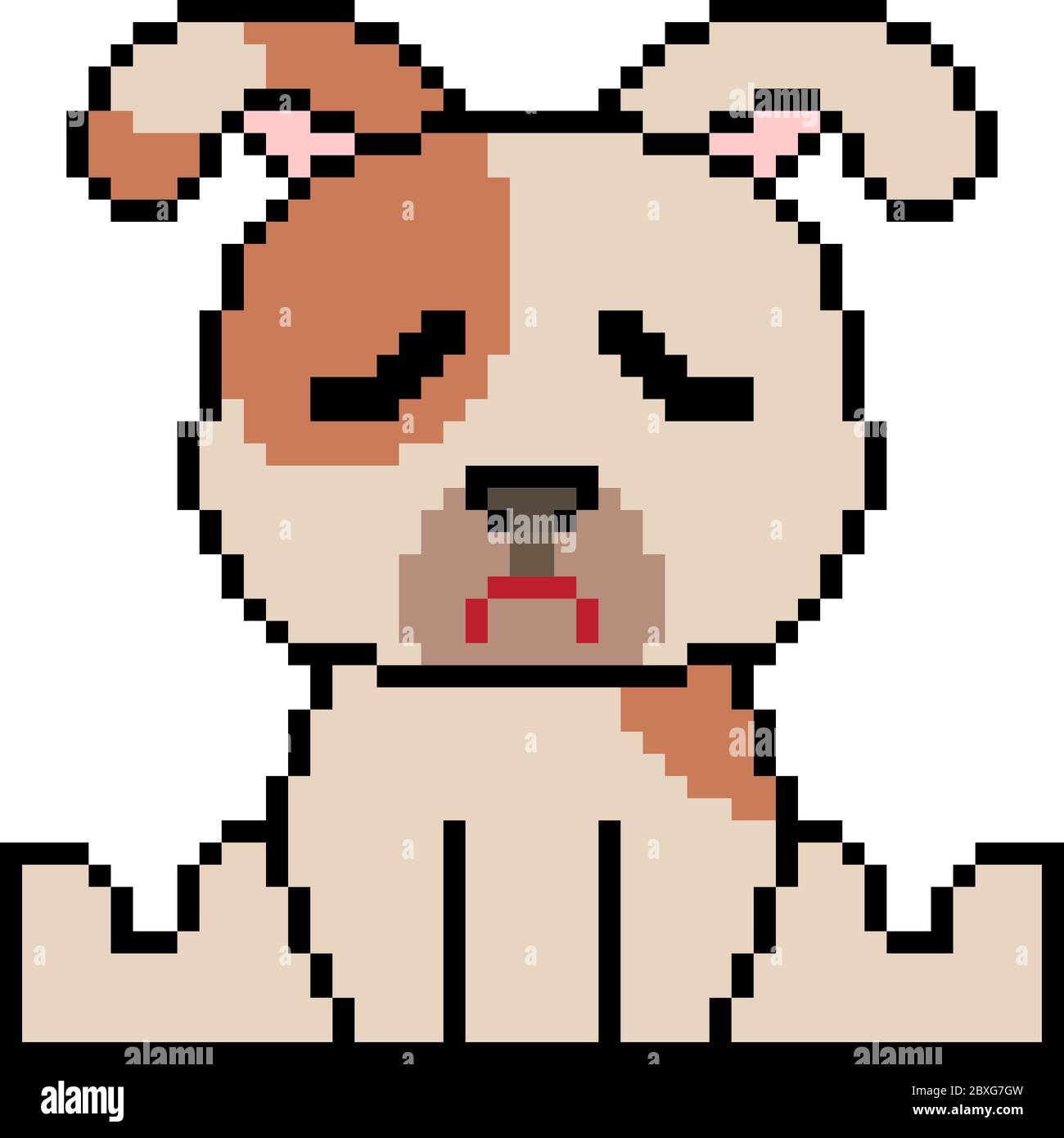 Sad brown dog Stock Vector Images - Alamy