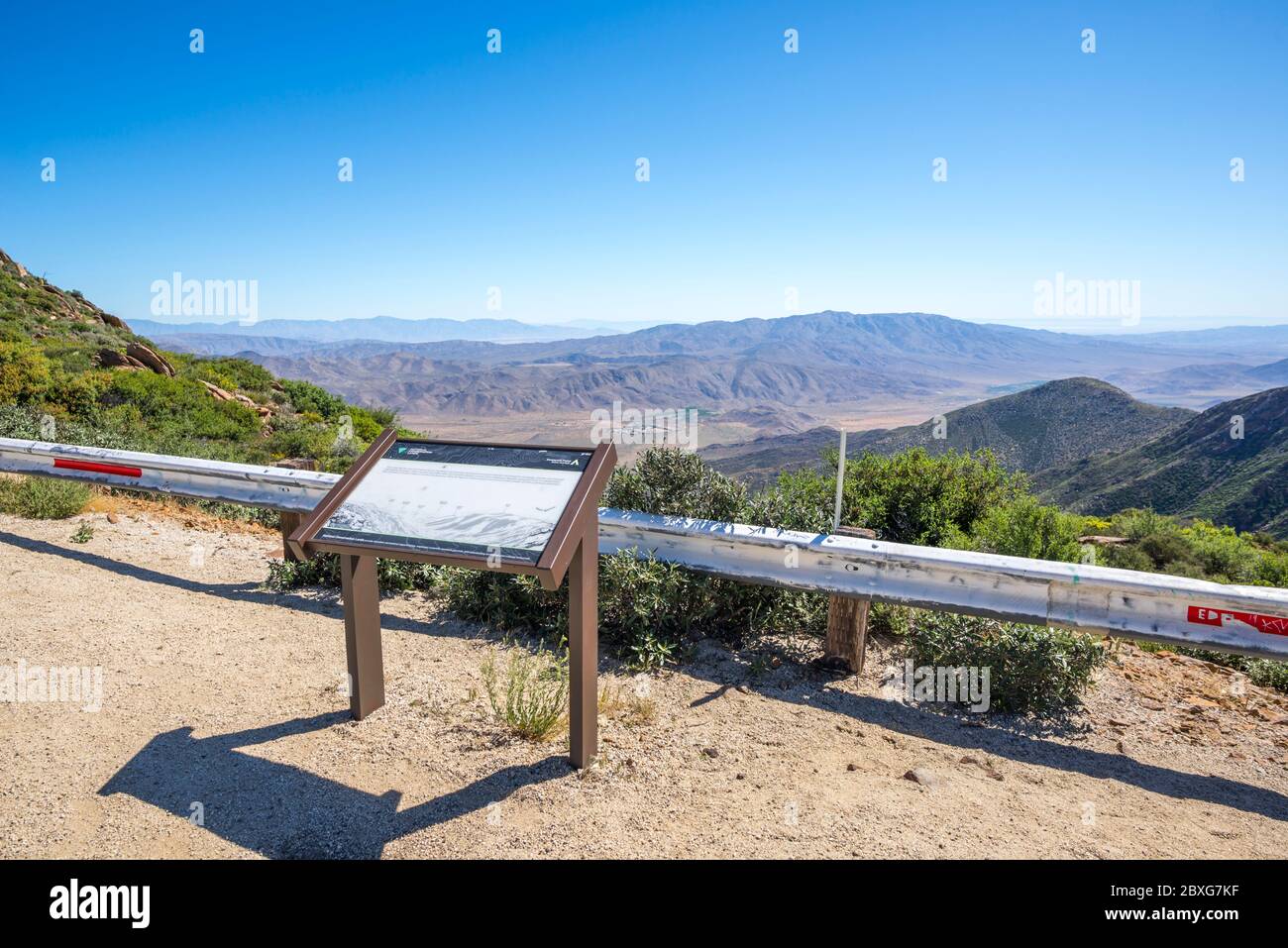 At the Kwaaymii Point overlook. Mount Laguna, San Diego County ...