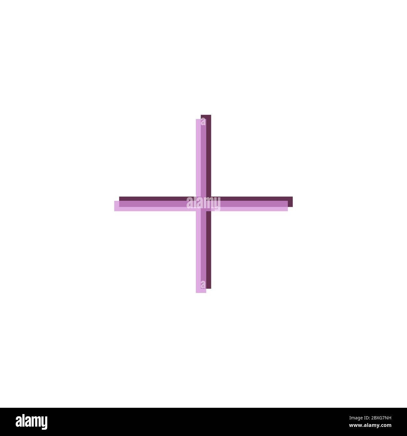 Plus sign. Three colors Plus icon. Positive symbol. Zoom in. Add icon ...