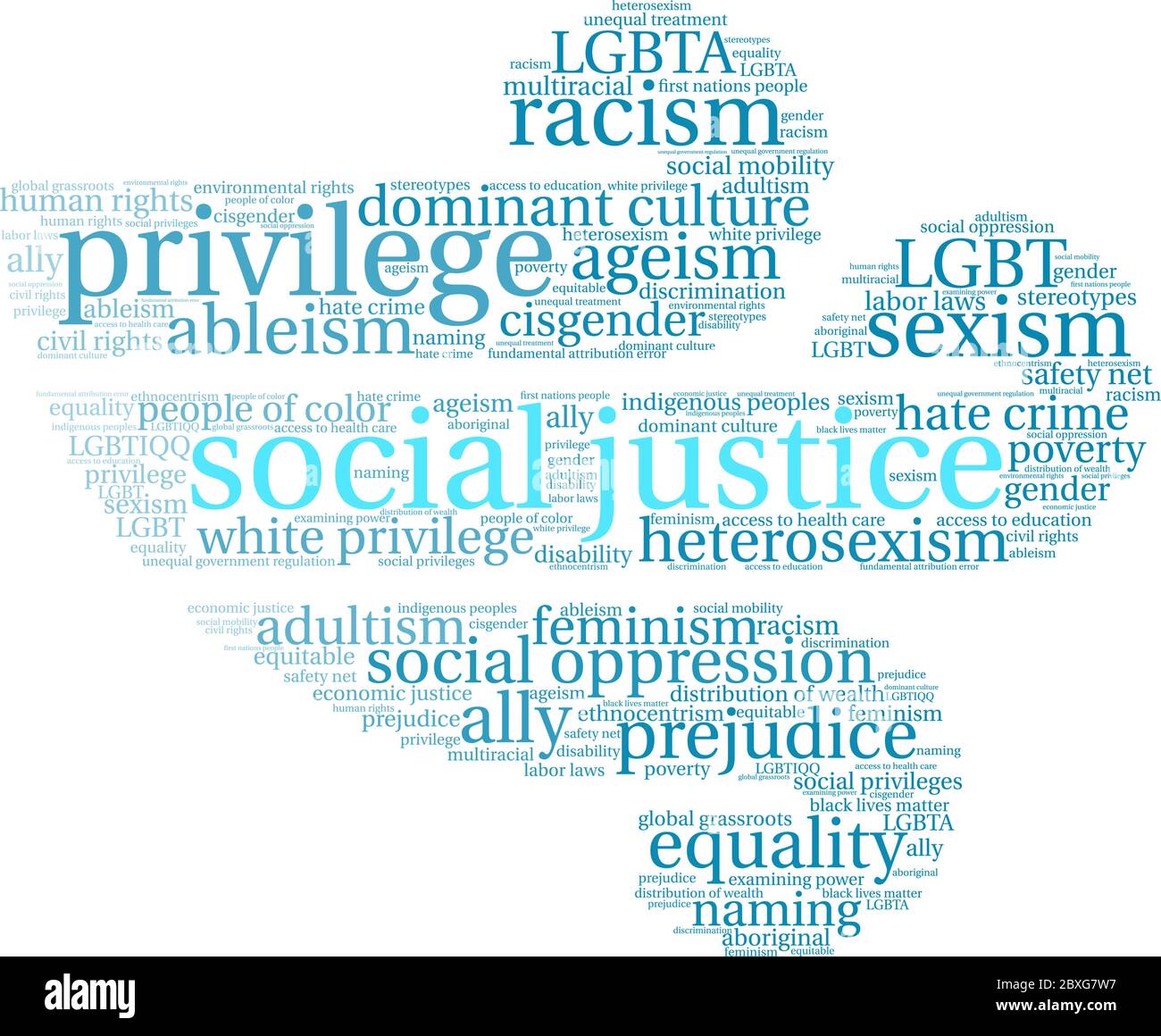 Social Justice word cloud on a black background Stock Vector Image ...