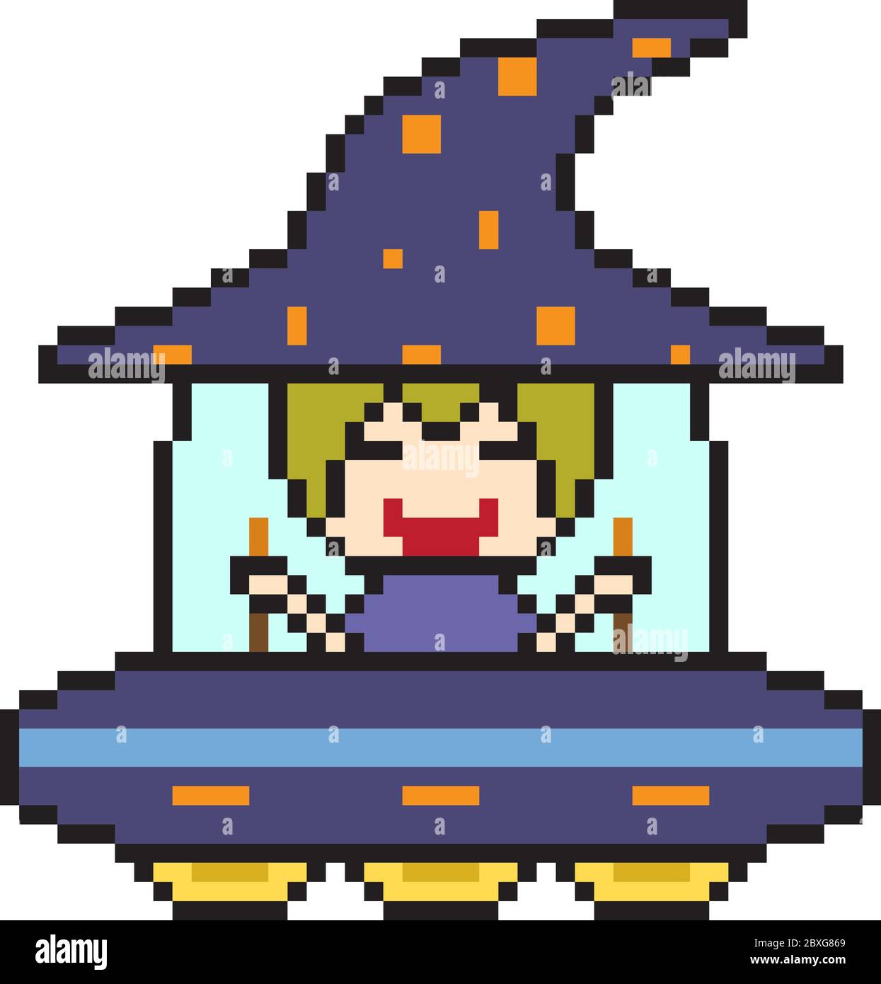 vector pixel art cartoon witch ufo isolated Stock Vector Image & Art ... vector pixel art cartoon witch ufo isolated Stock Vector Image & Art ...