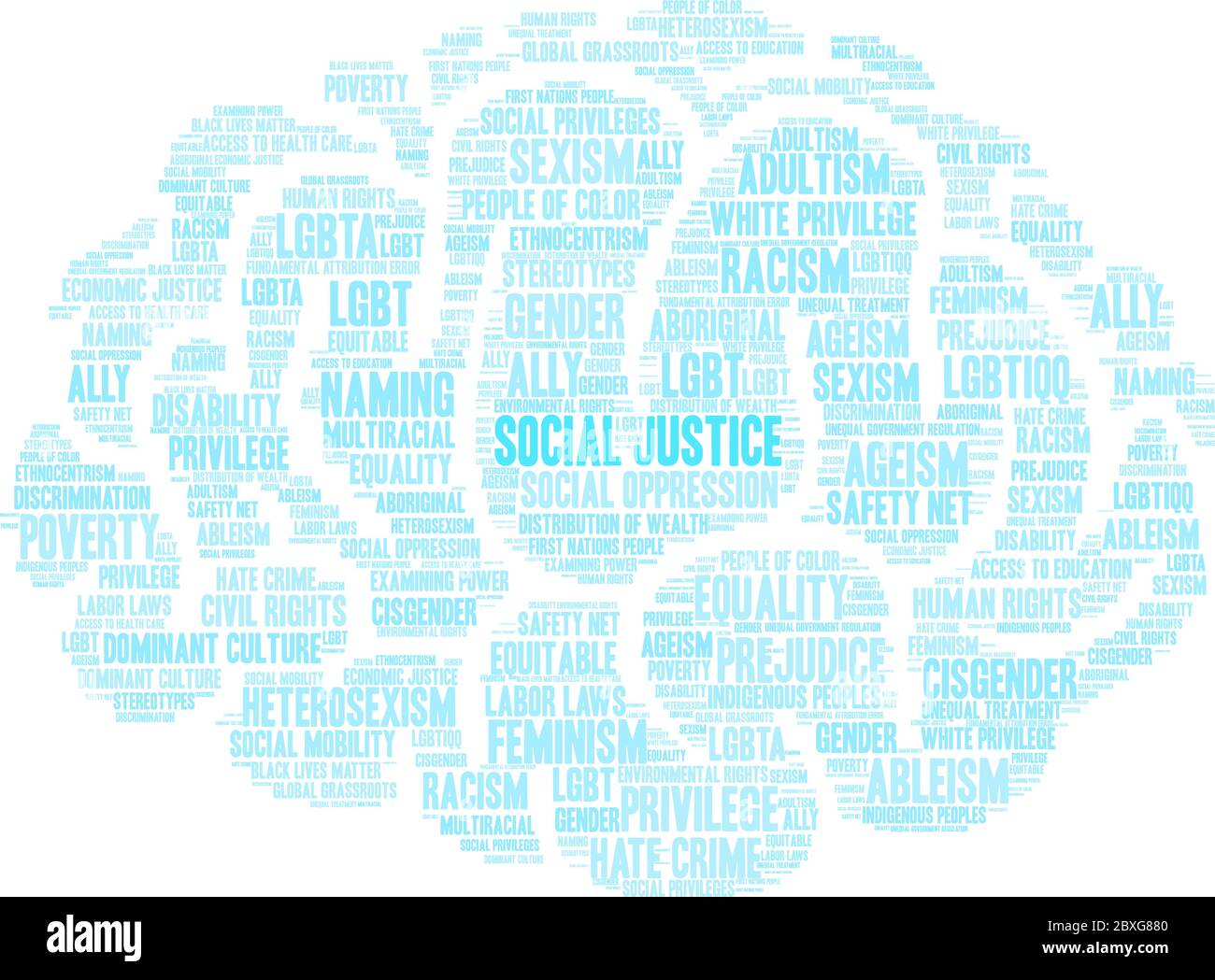 Social Justice word cloud on a black background Stock Vector Image ...