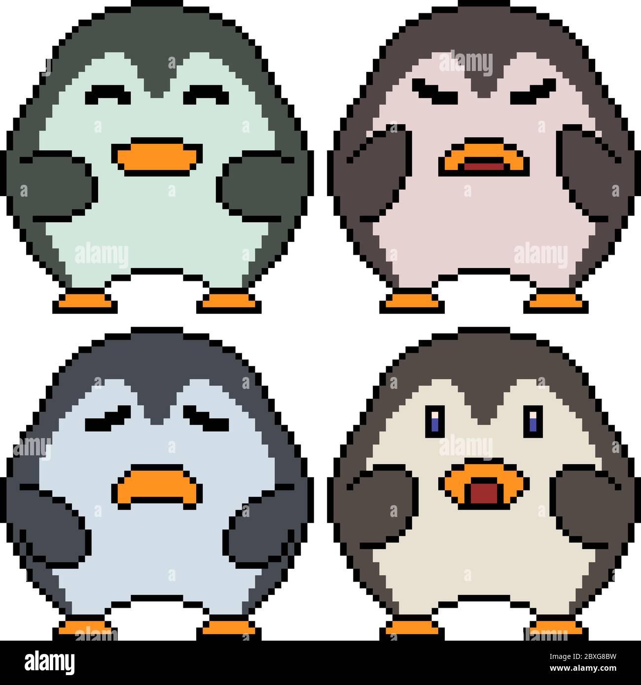 Penguin Pixel Art Pixel Art Penguin Animals Pixel Art #01