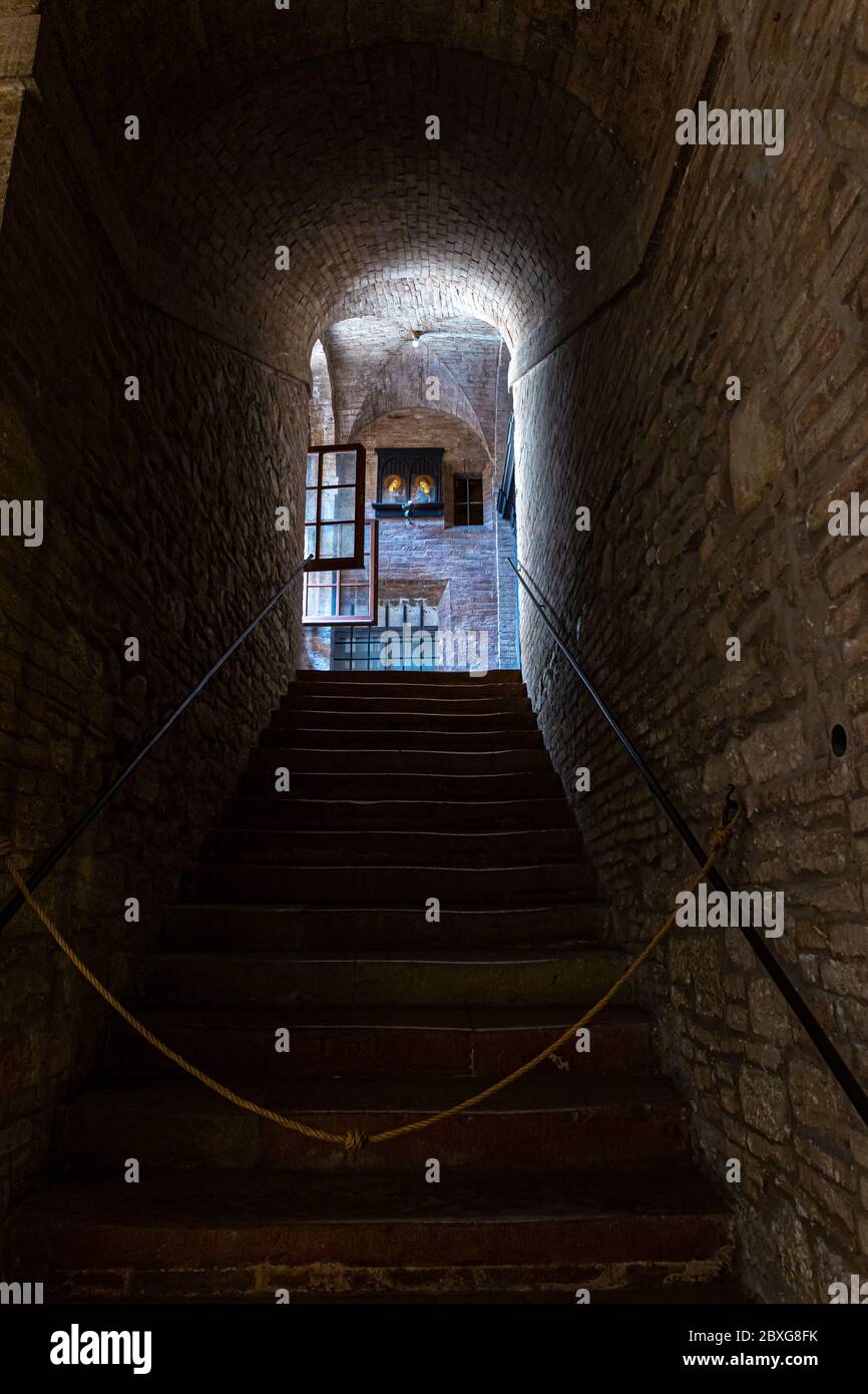 Assisi (Italy): interior of a religious convent Stock Photo - Alamy