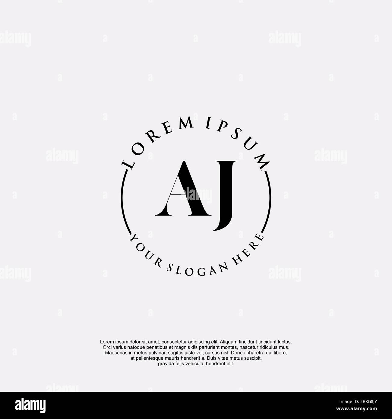 Aj sign Stock Vector Images - Alamy