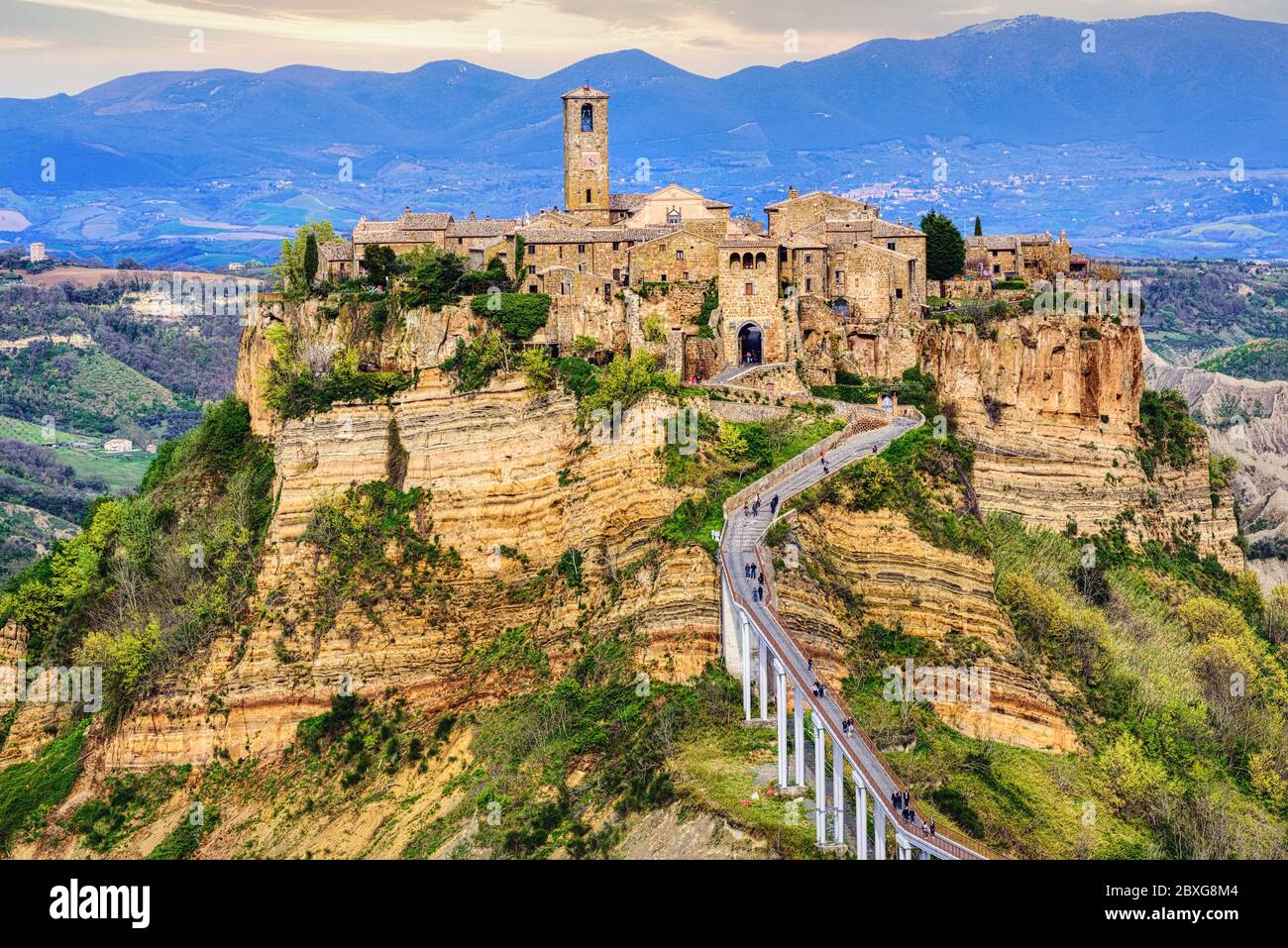 Civita di Bagnoregio, a picturesque hilltop village in Italy, is a ...