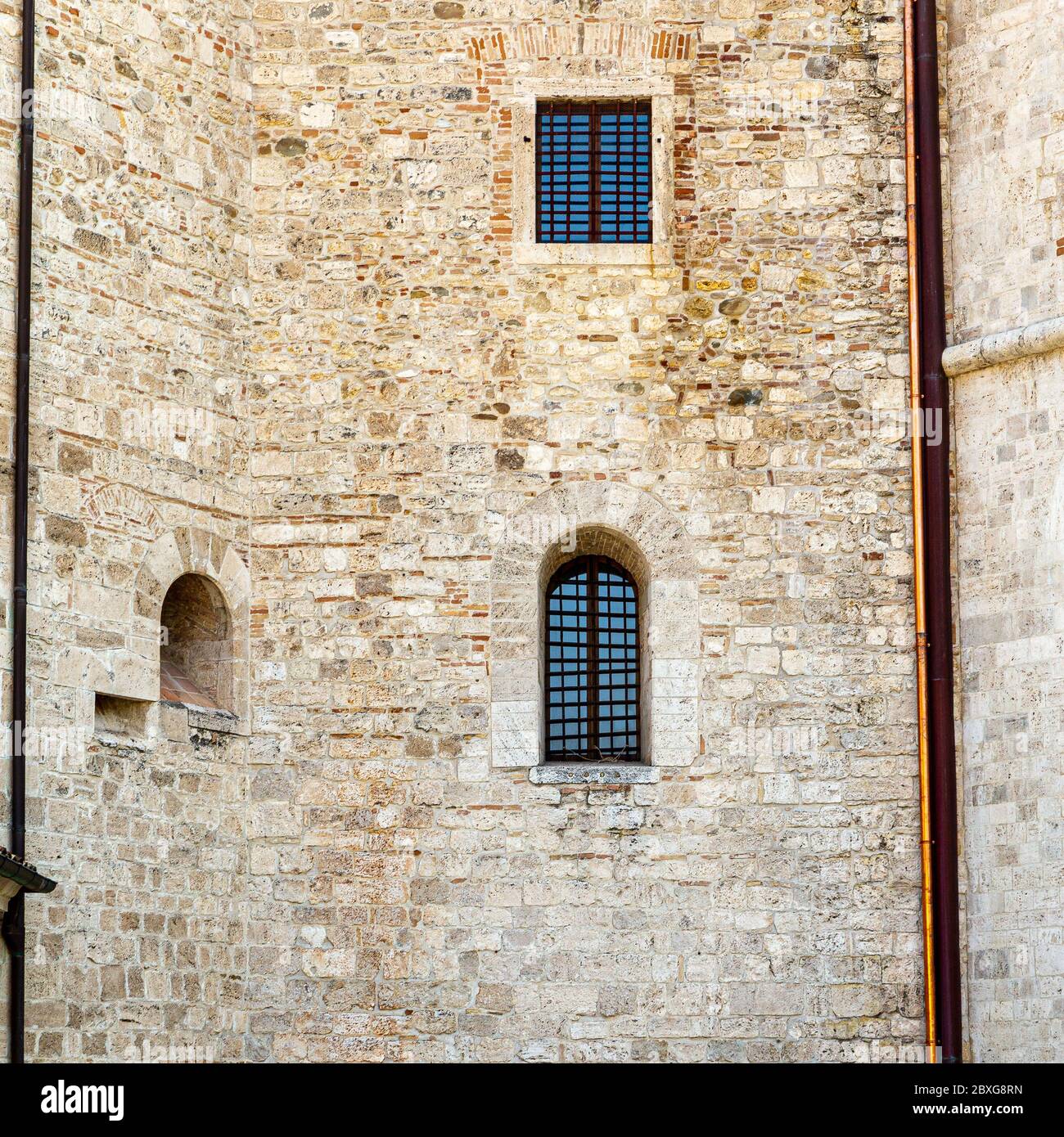 windows in the facades of ancient medieval houses Stock Photo - Alamy