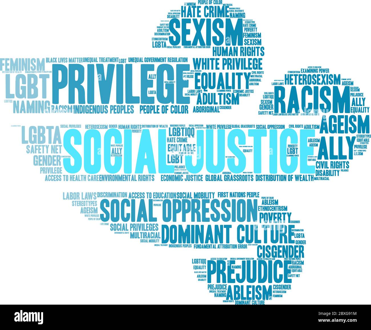 Social Justice word cloud on a black background Stock Vector Image ...