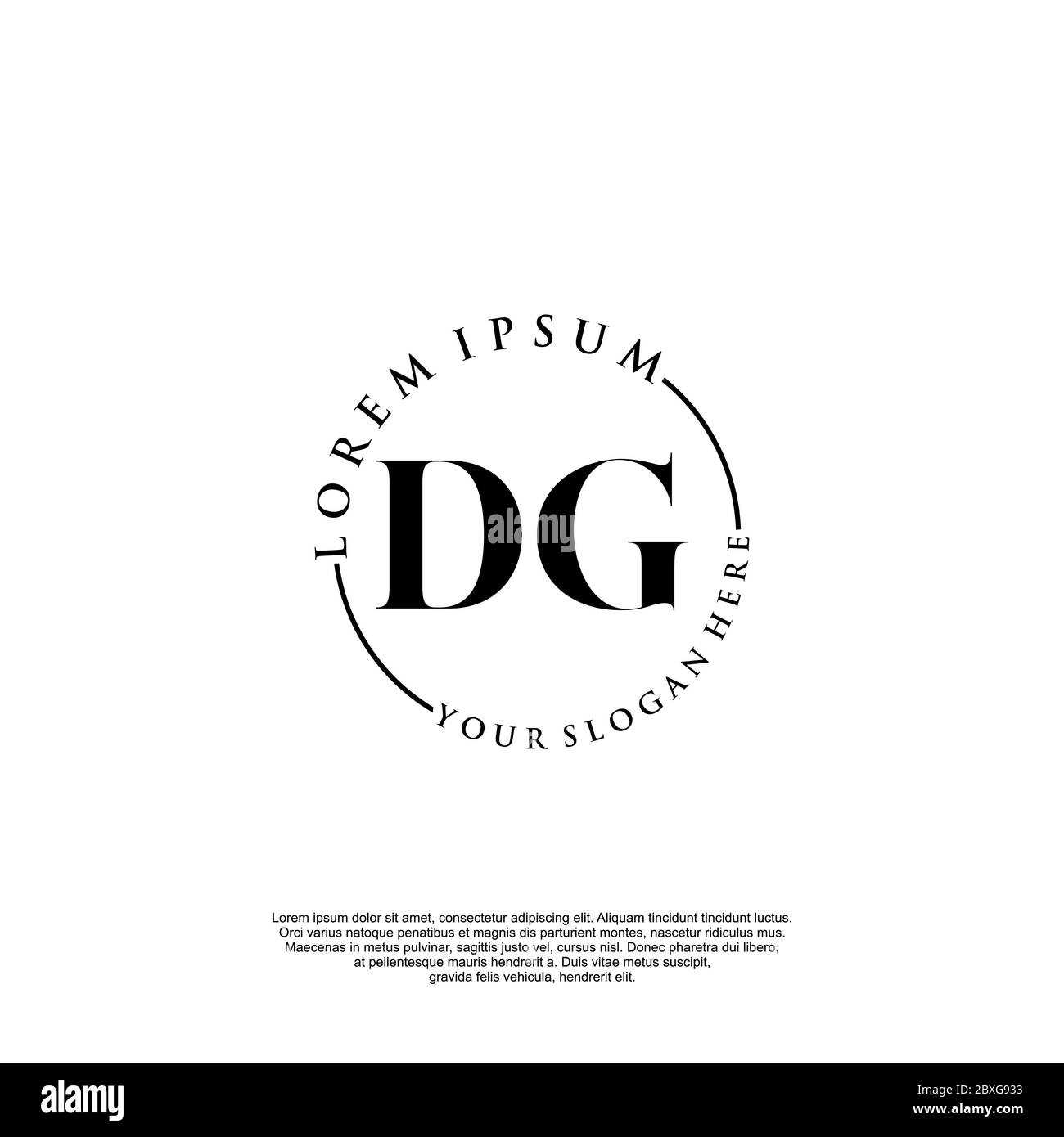 Dg initials logo hi-res stock photography and images - Alamy