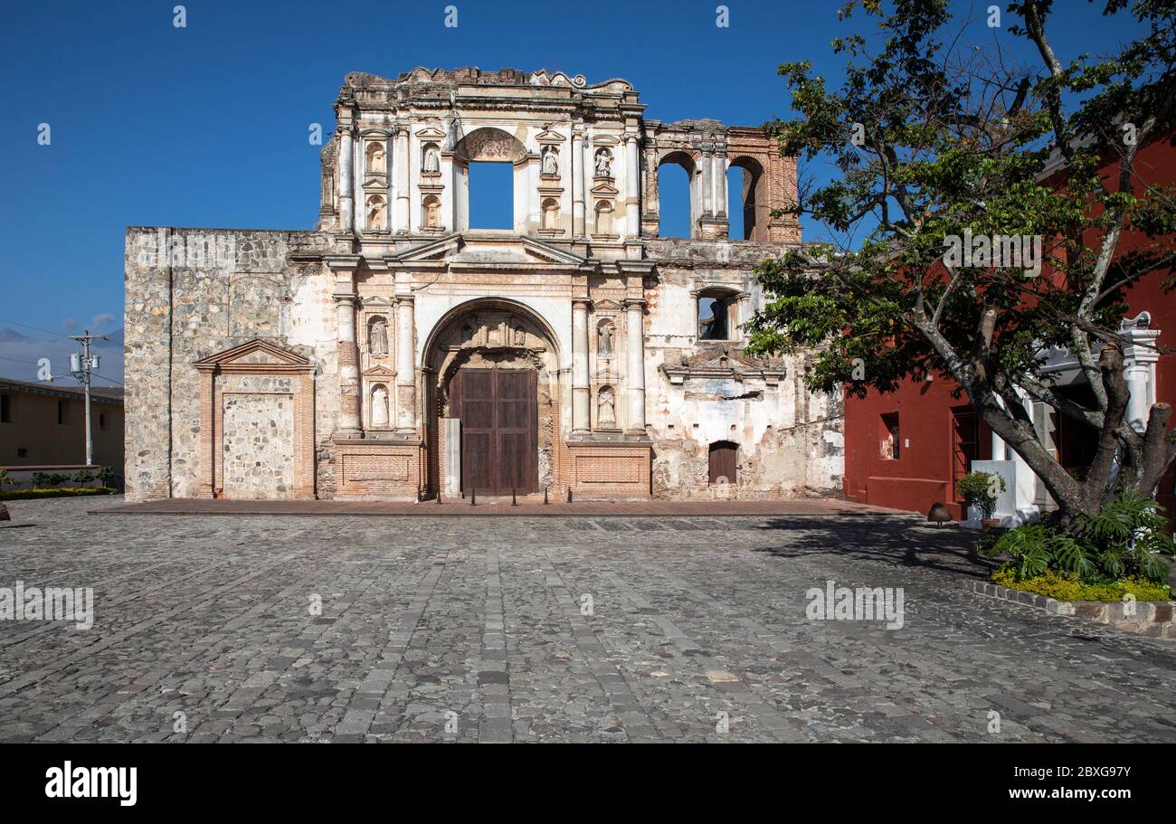 ruins of old buildings of colonial Antigua in Guatemala Stock Photo - Alamy