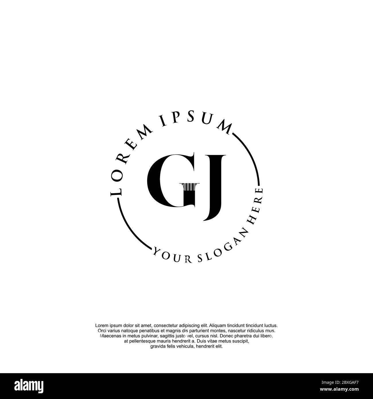 Gj logo vector vectors hi-res stock photography and images - Alamy