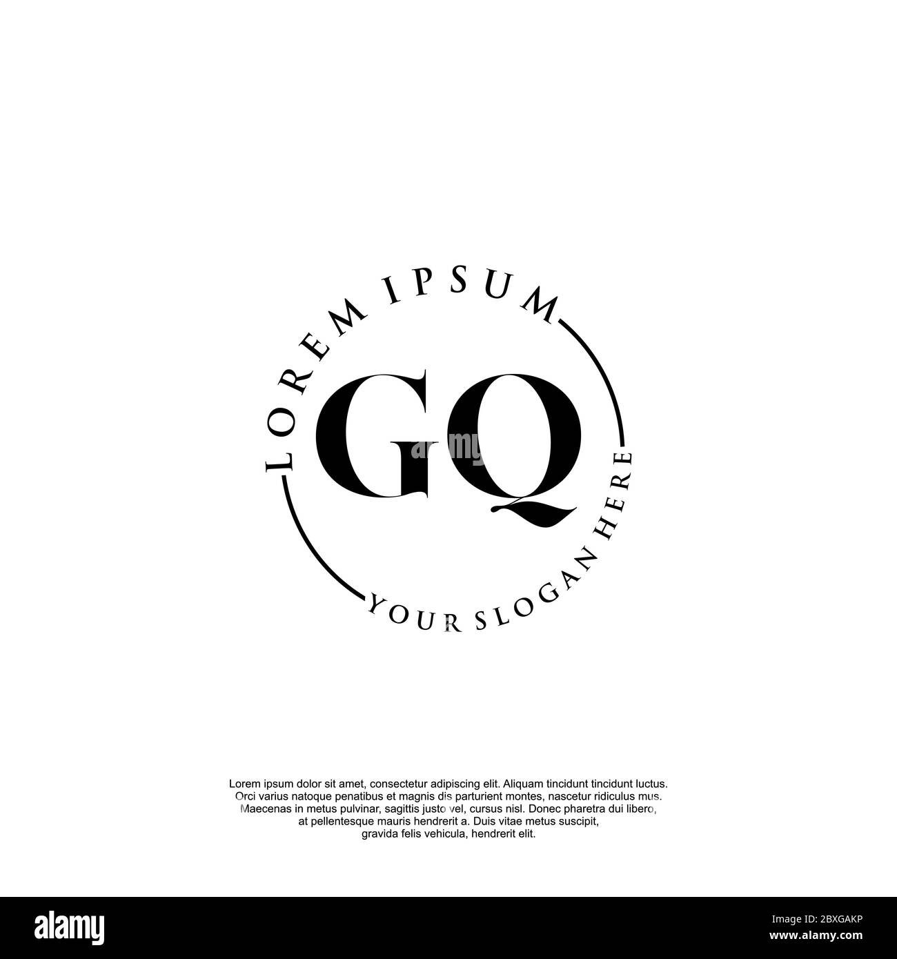 Gq letter logo Cut Out Stock Images & Pictures - Alamy