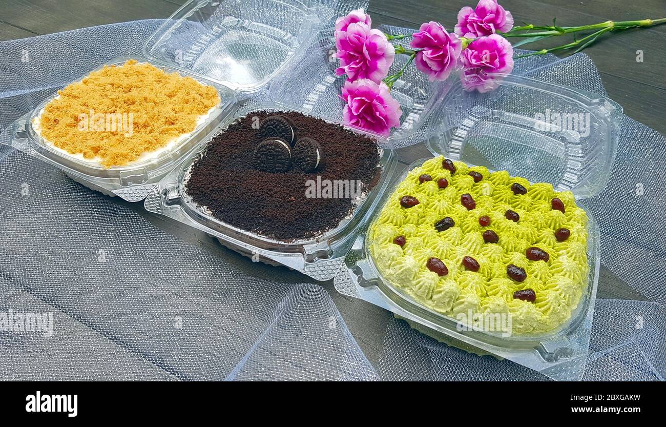 Homemade dessert trio Stock Photo - Alamy