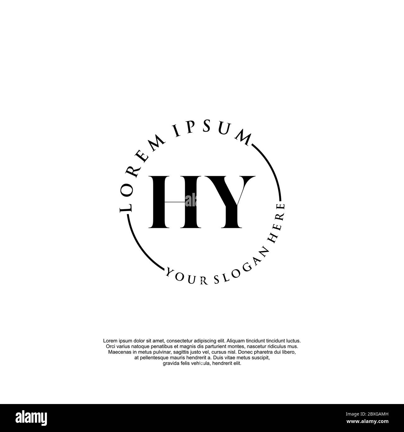 Hy initials logo Stock Vector Images - Alamy