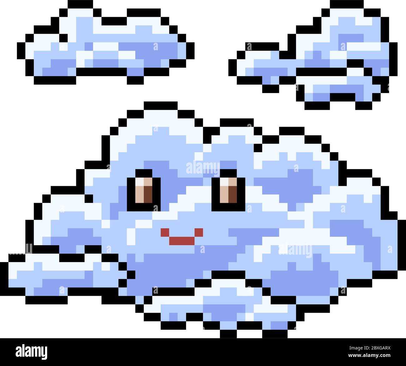 Pixel cloud Stock Vector Images - Alamy