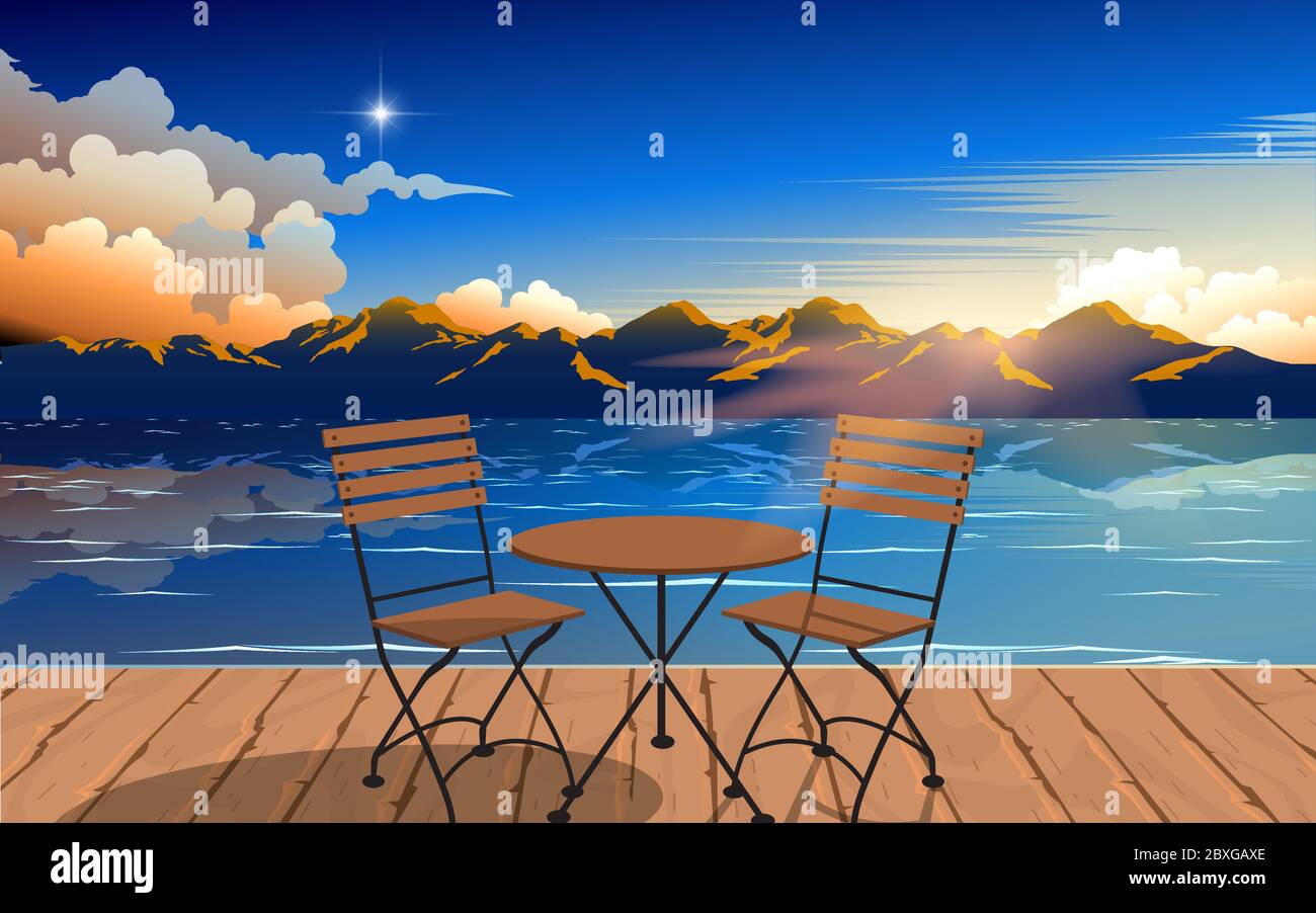 People outside in cafe Stock Vector Images - Alamy