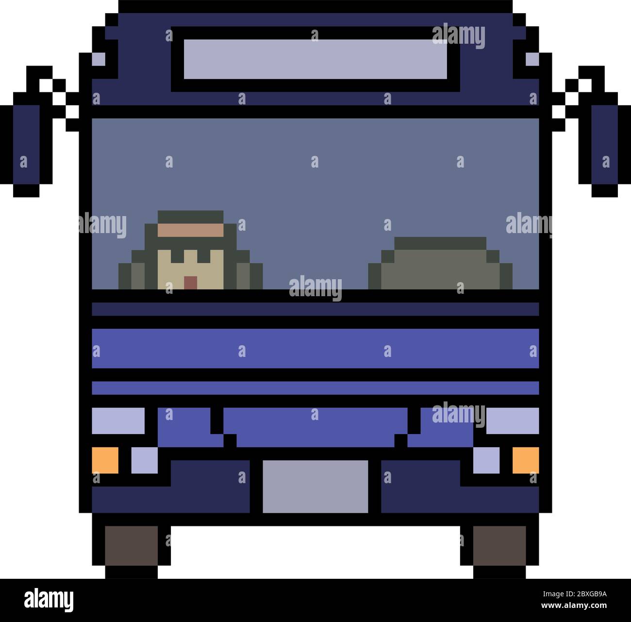 Bus pixel Cut Out Stock Images & Pictures - Alamy