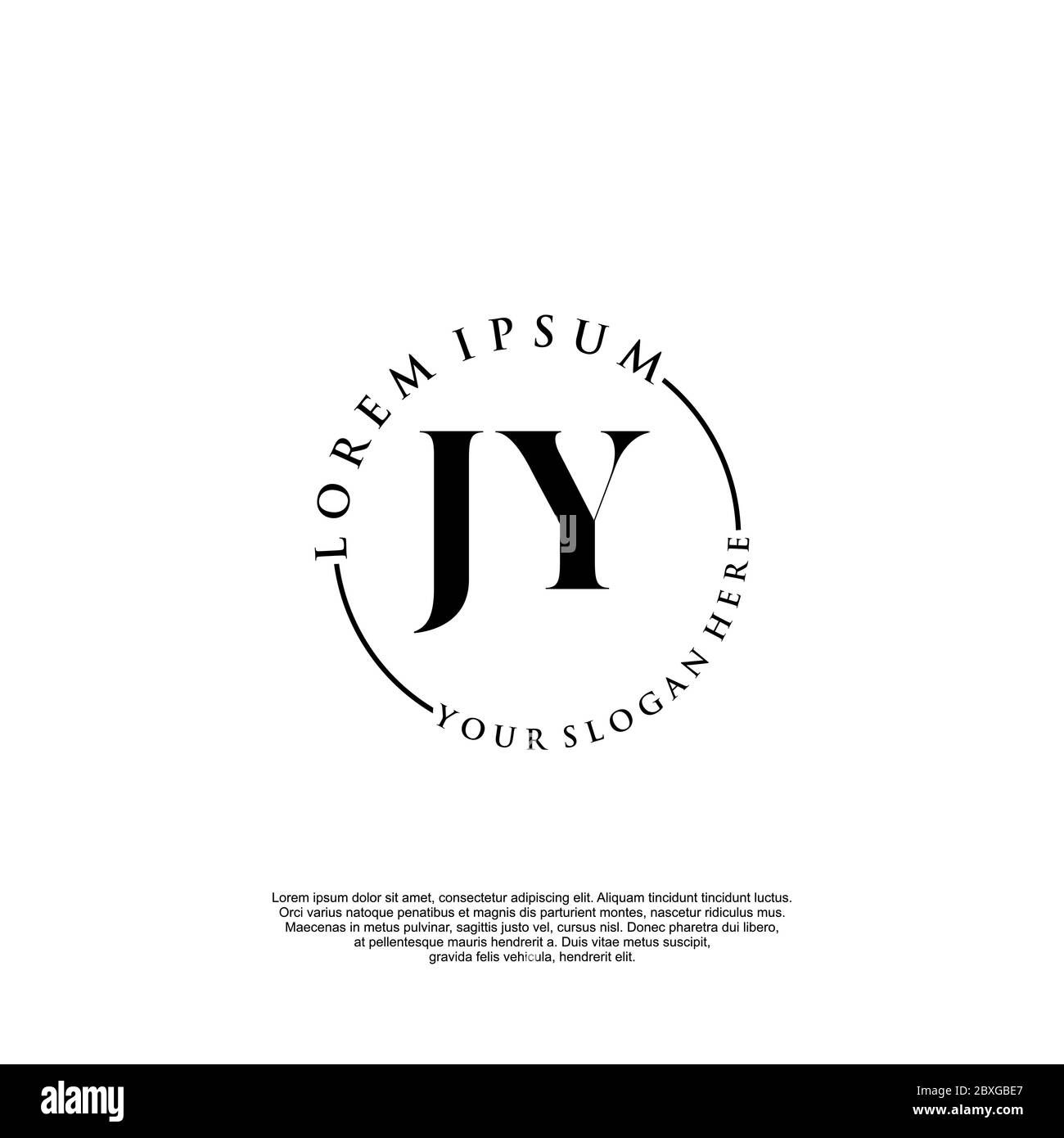 Letter jy logo hi-res stock photography and images - Alamy