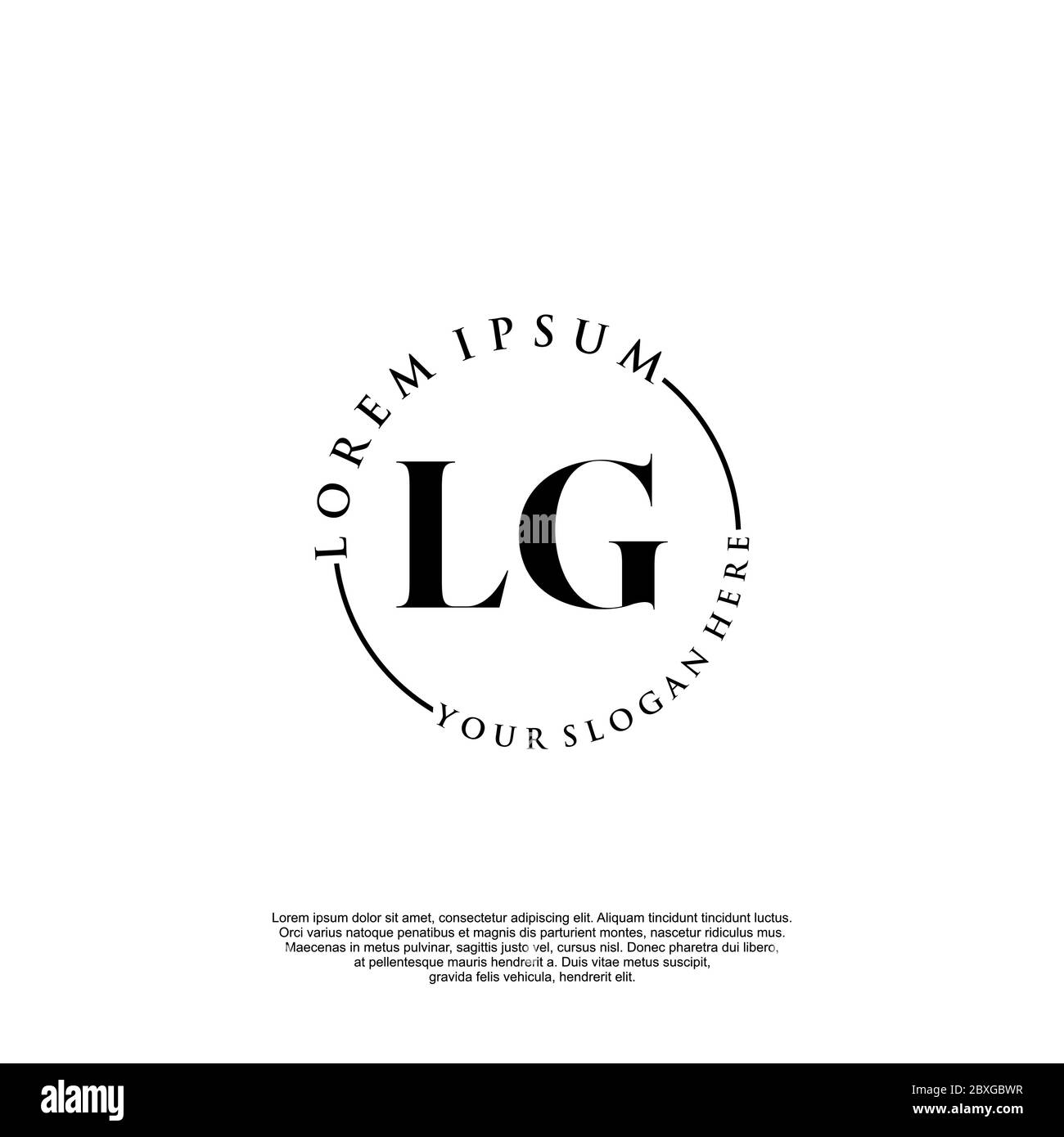Lg initials logo hi-res stock photography and images - Alamy