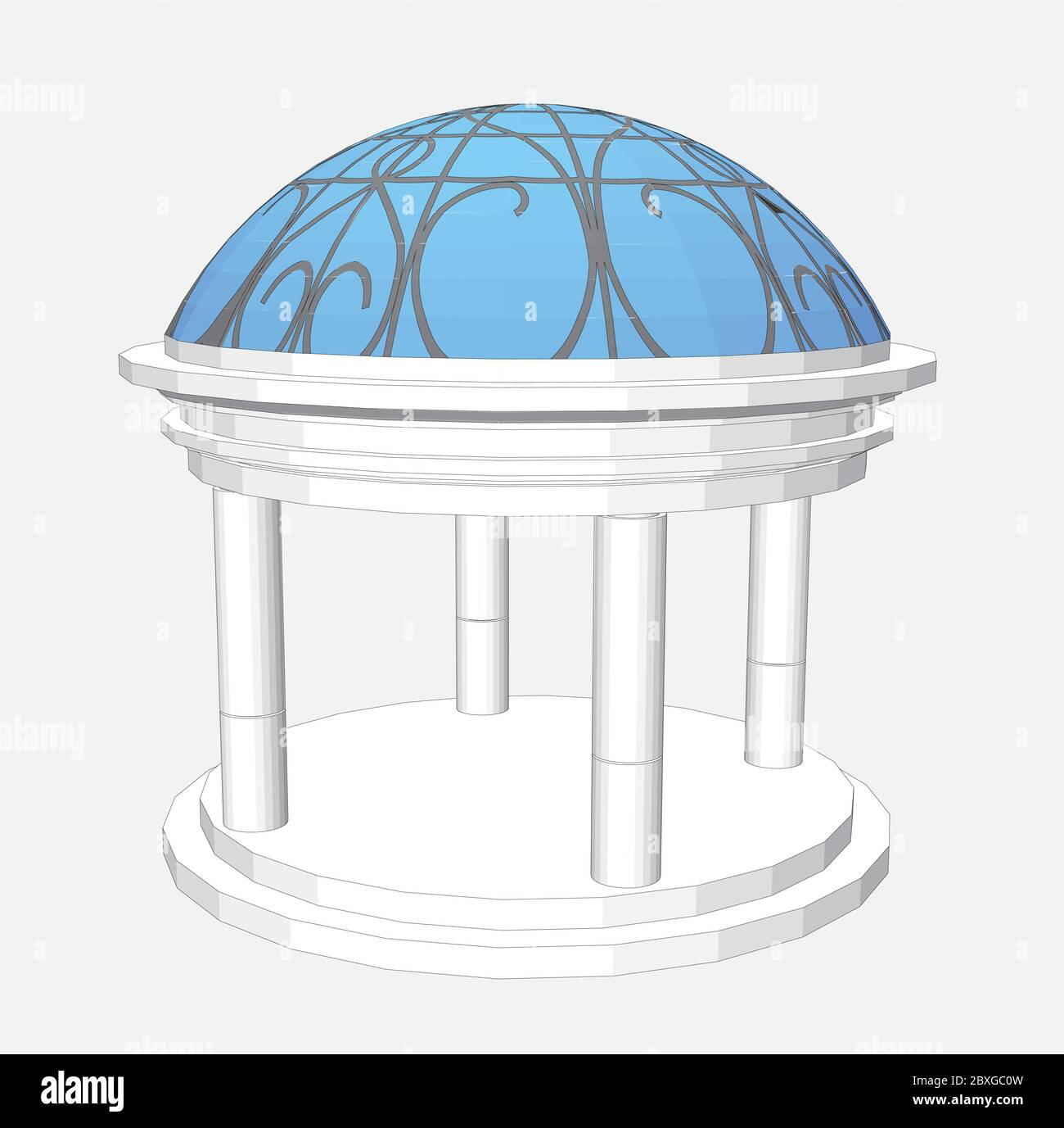 Pavilion vector,architectural decoration, architectural style Stock ...