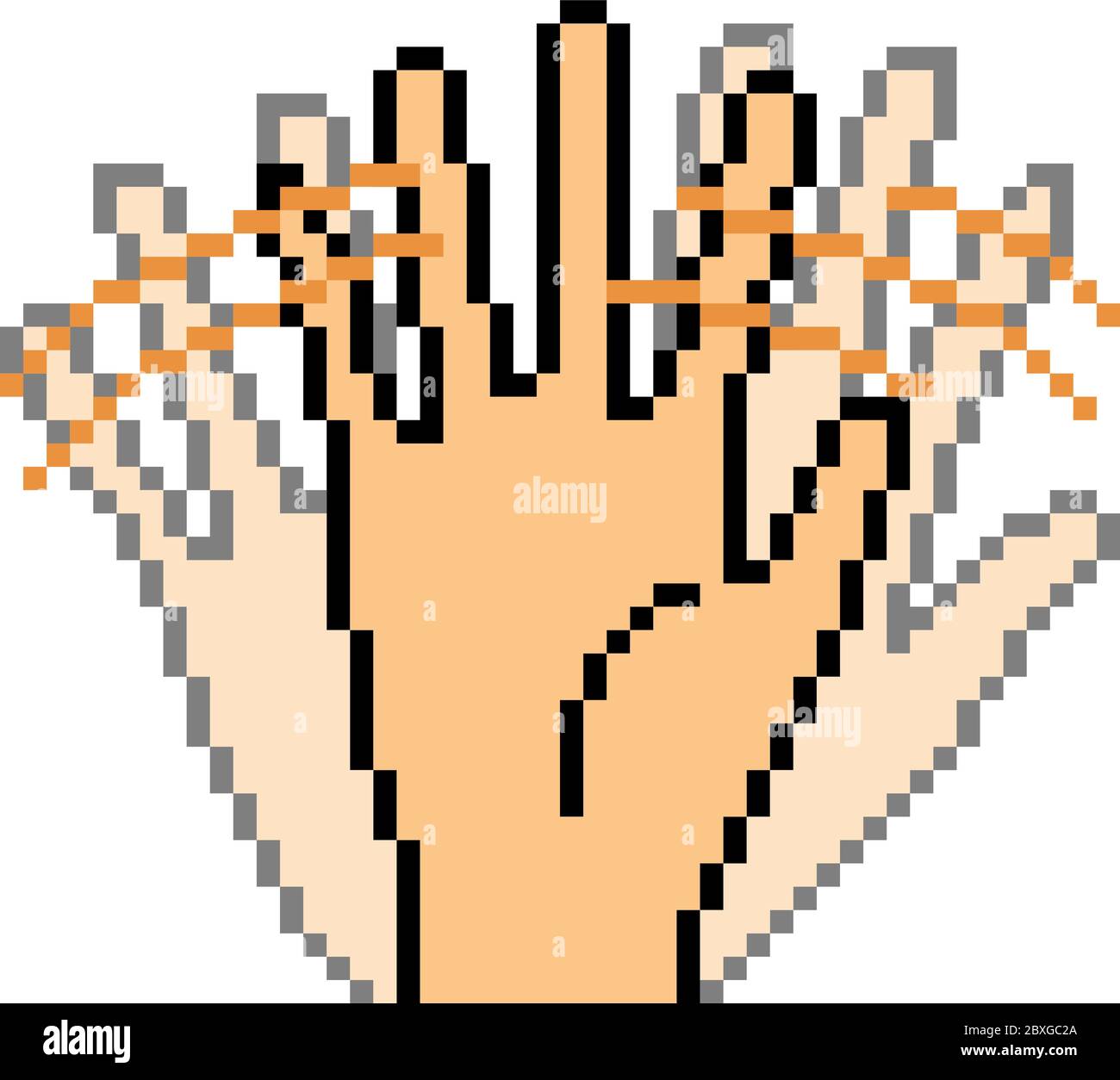 Finger wave Stock Vector Images - Alamy