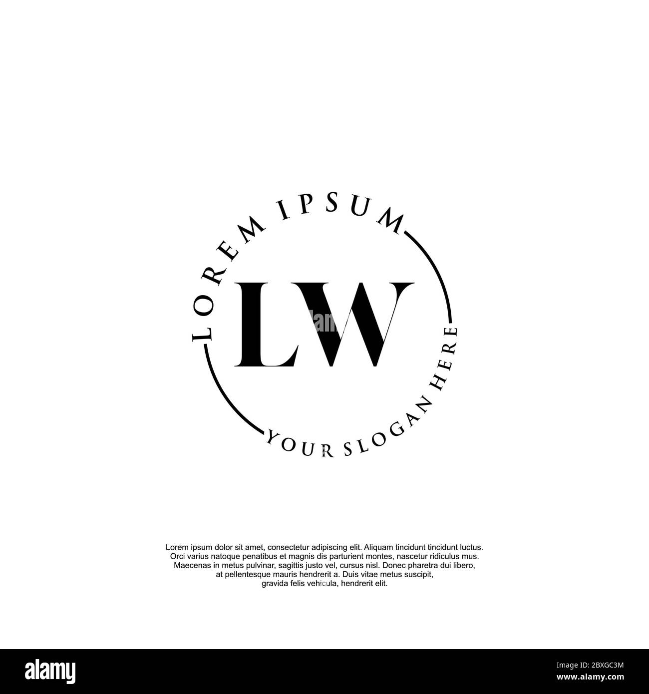 Lw template Stock Vector Images - Alamy
