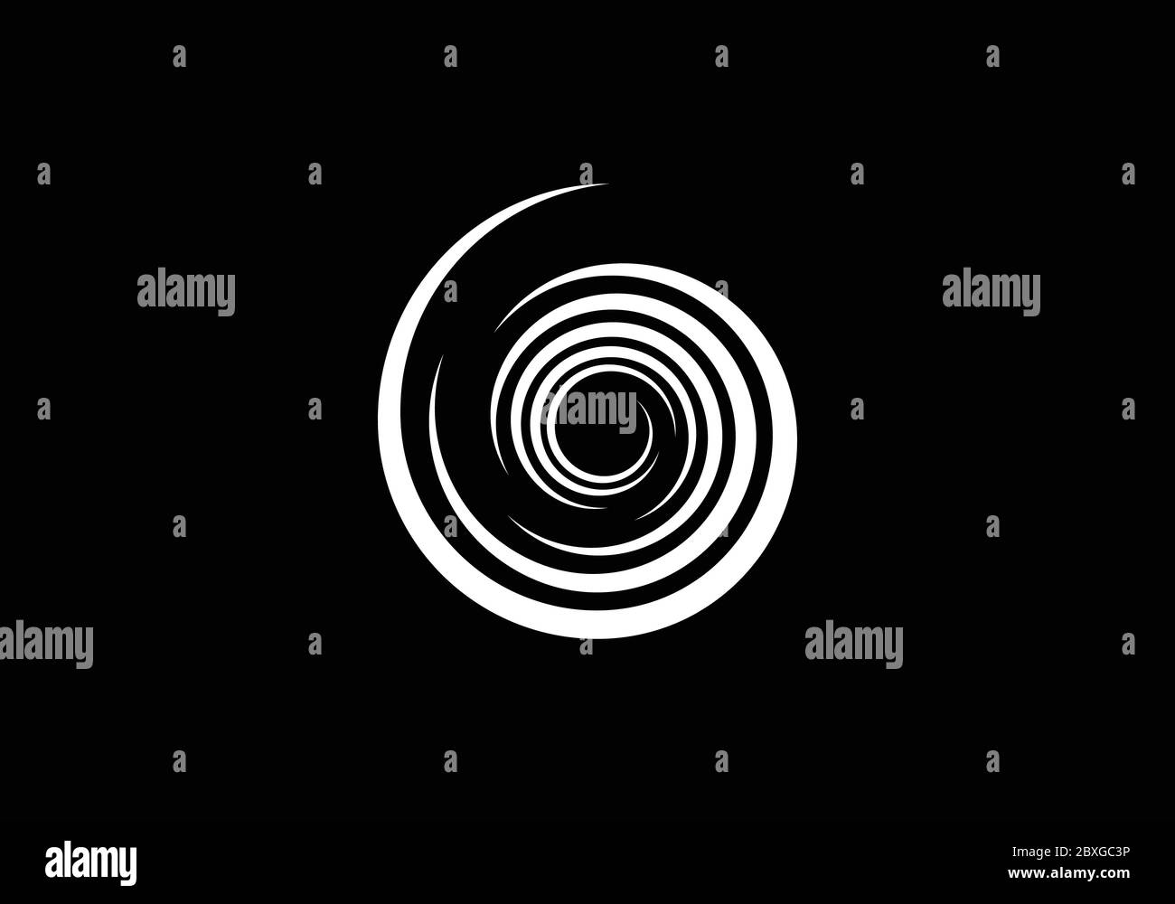 Spiral design logo. Vector abstract circle swirl logo design elements ...